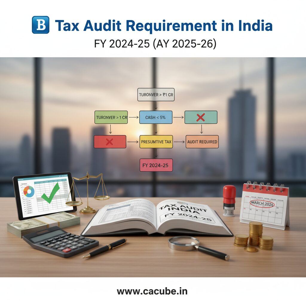 Tax Audit Requirement in India for FY 2024-25 (AY 2025-26) - CACube